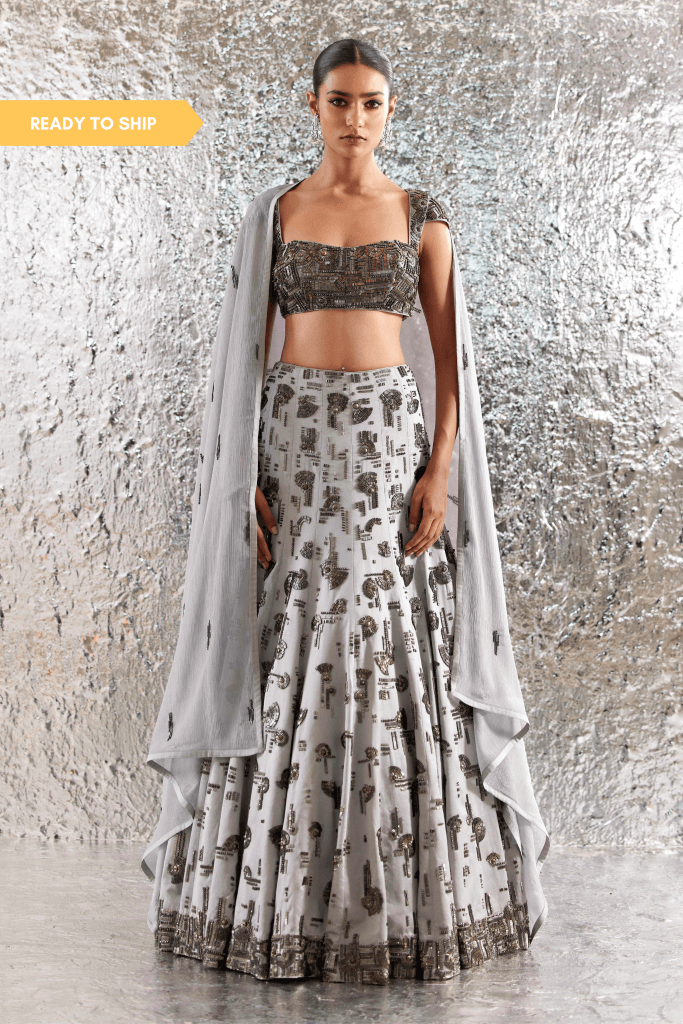 Mechanical Lehenga – Qbik